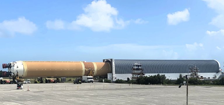 Witnessing the Artemis II Core Stage Arrival at Kennedy Space Center – NSS
